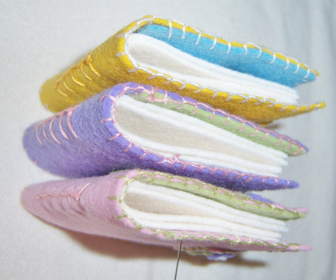 Instant Download Felt Floral Needle Book Craft Pattern | Etsy