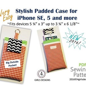 Instant Download PDF Sewing Pattern for Iphone Padded Case and | Etsy