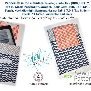 Instant Download PDF Sewing Pattern: Very Easy Padded Case for Devices ...