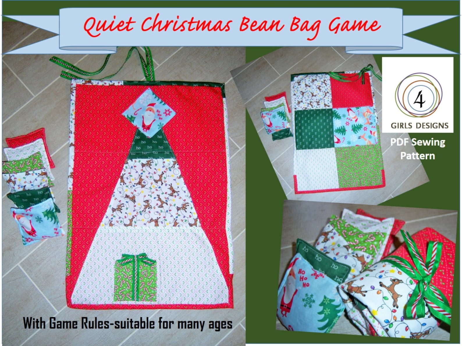 Instant Download: New Quiet Christmas Holiday Bean Bag Game - Etsy