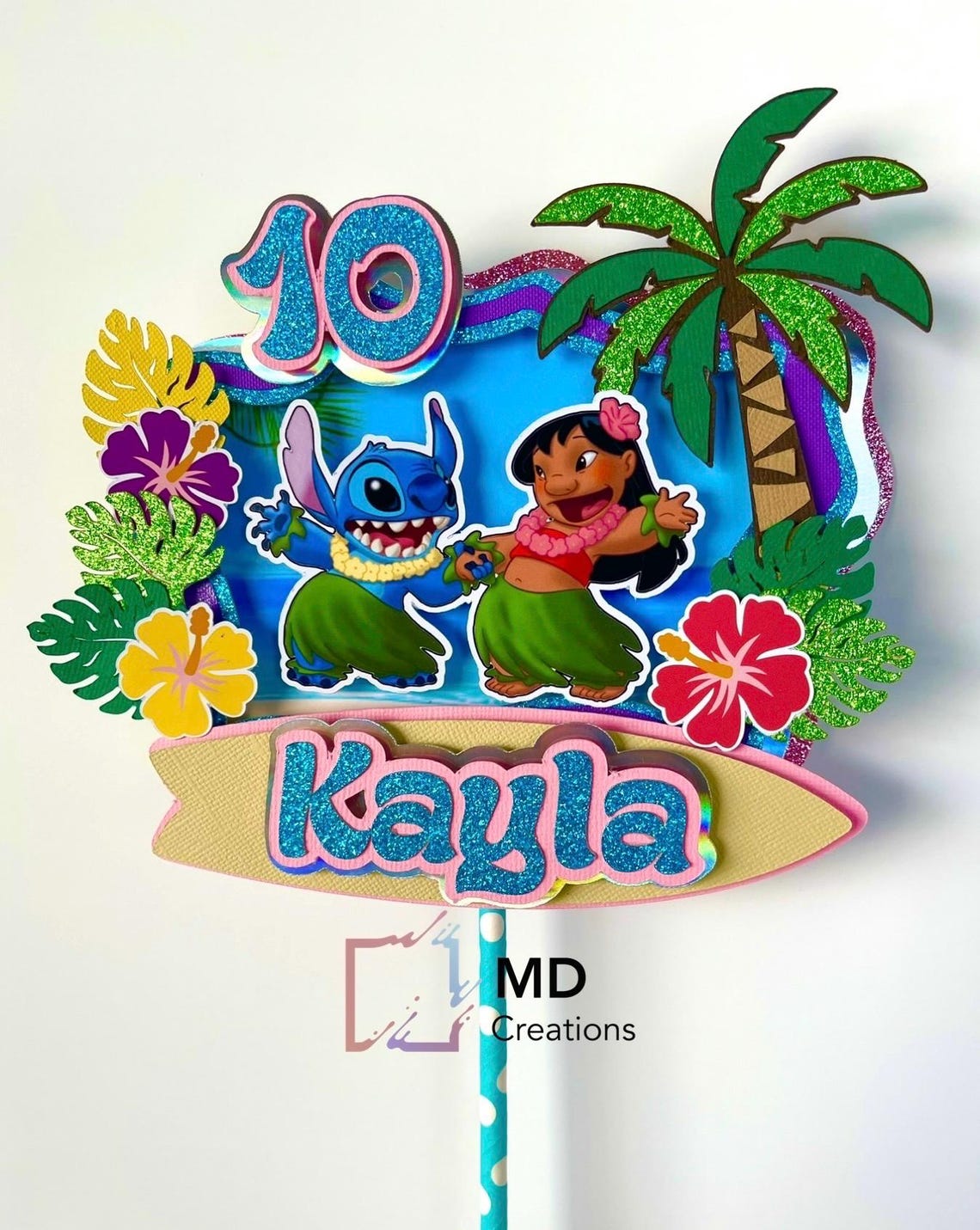 Lilo and Stitch Cake Topper personalizable - Etsy