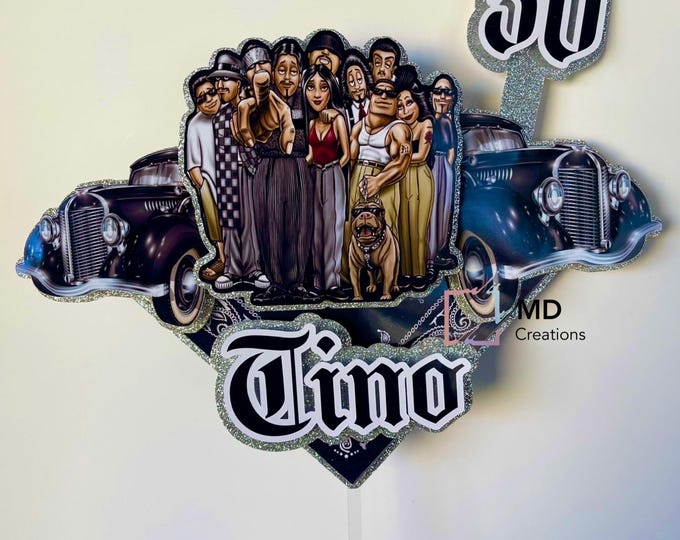 Homies Cake Topper Cholo Cake Topper Homies Party Supplies Homies Cake ...