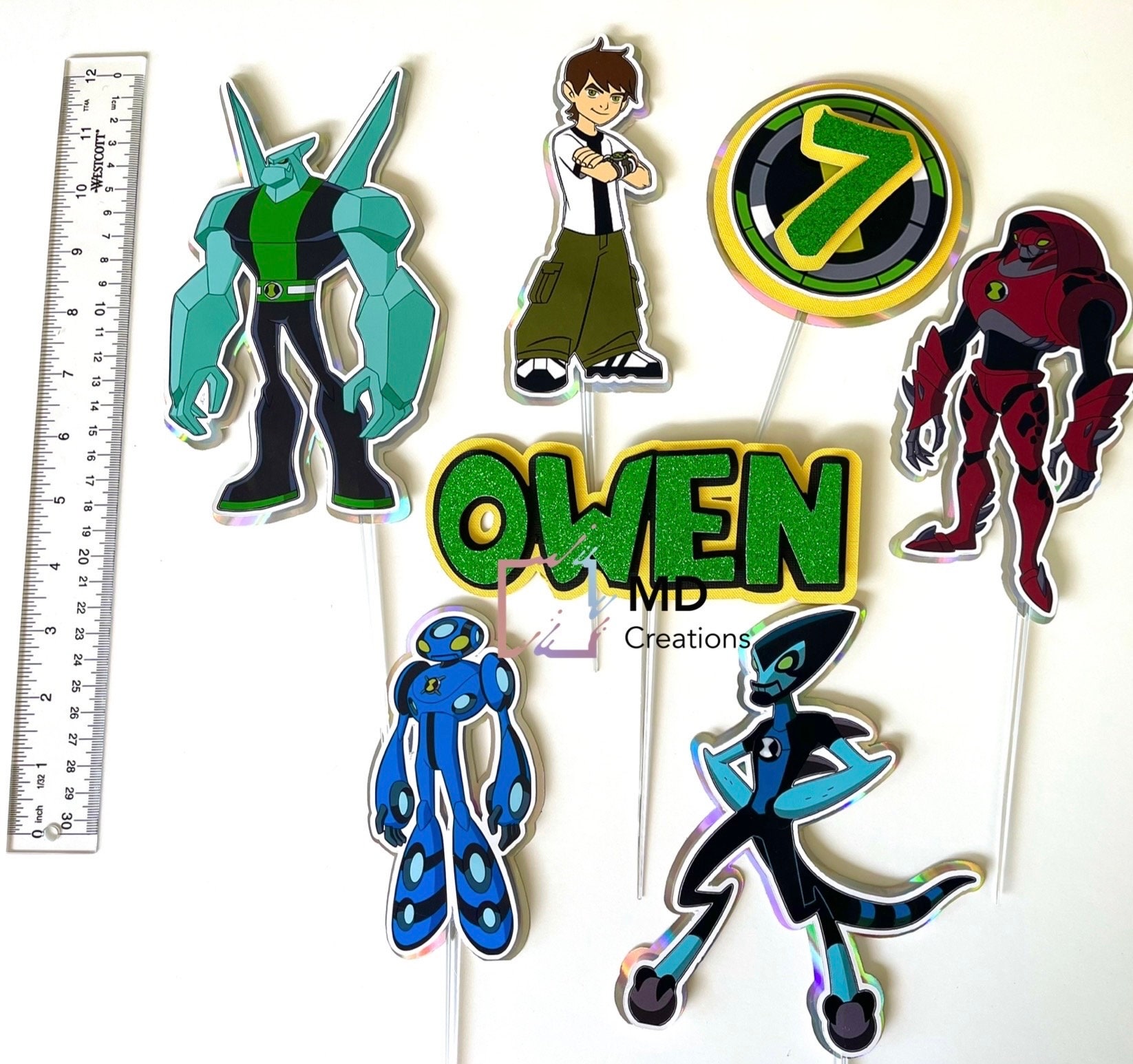 Inspired Ben Cake Topper- Ben Party Supplies- Ben Birthday Supplies ...