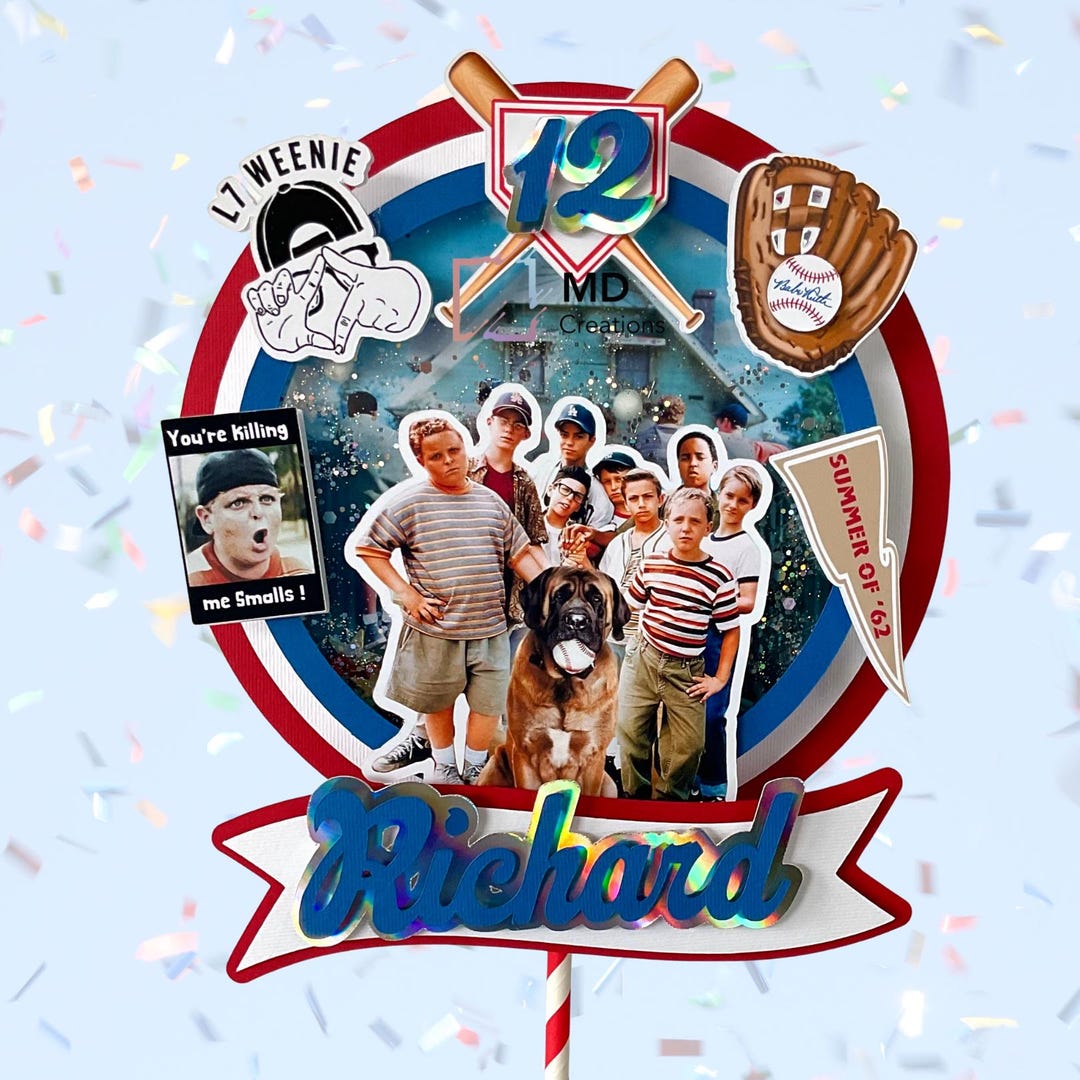 The Sandlot Cake Topper - Baseball Birthday Party - Etsy Australia