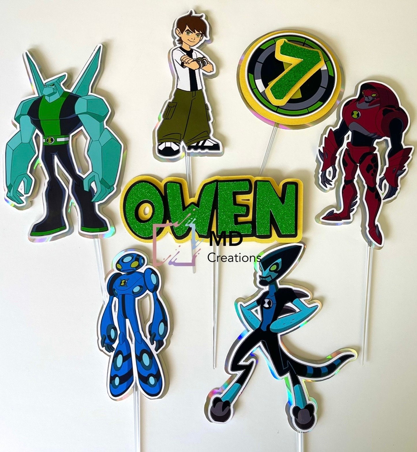 Inspired Ben Cake Topper- Ben Party Supplies- Ben Birthday Supplies ...