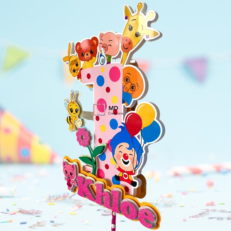 Plim Plim Cake Topper - Plim Plim Party Supplies- Cake Toppers- Little ...