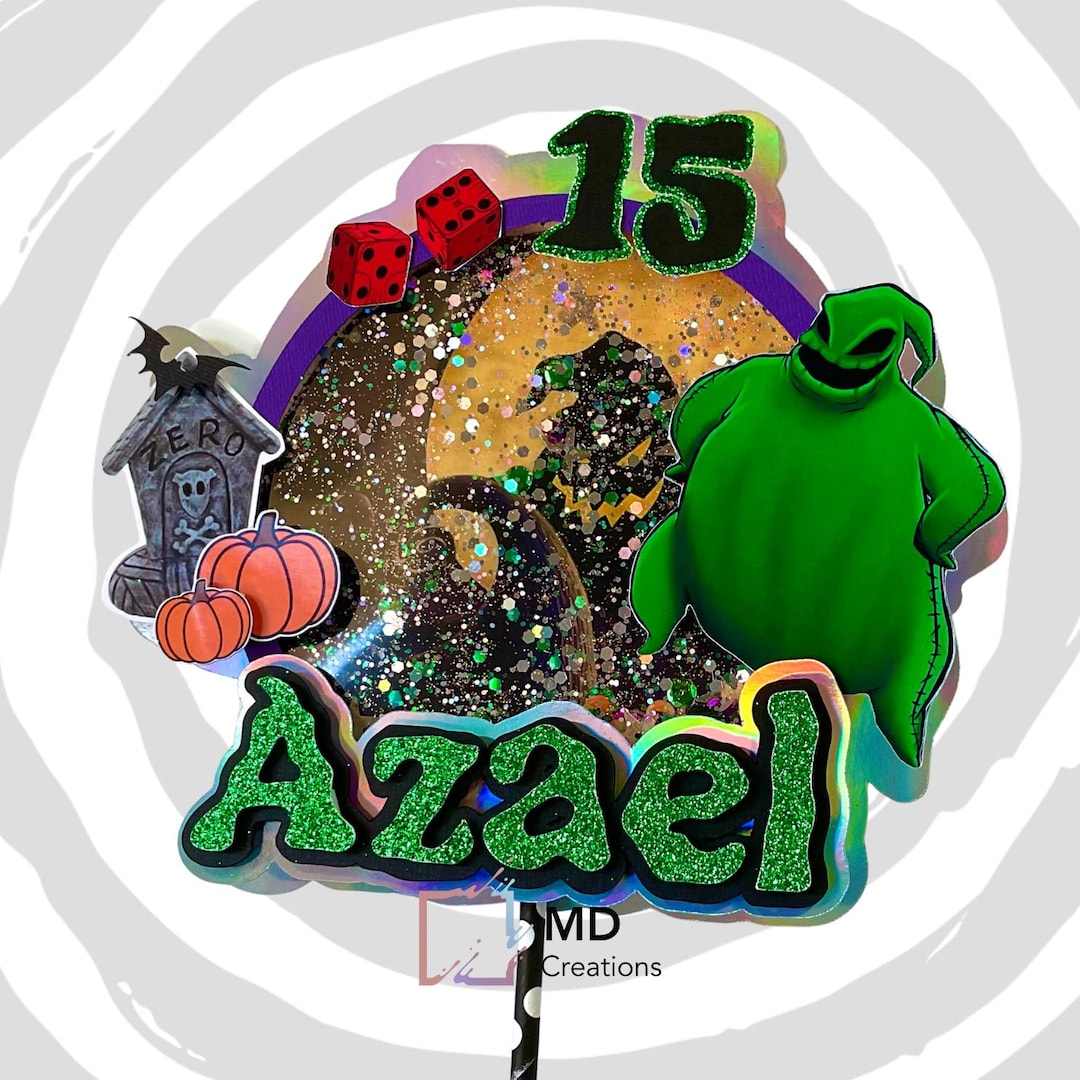 Oogie Boogie Cake Topper: Halloween Cake Topper - Oogie Boogie Party ...