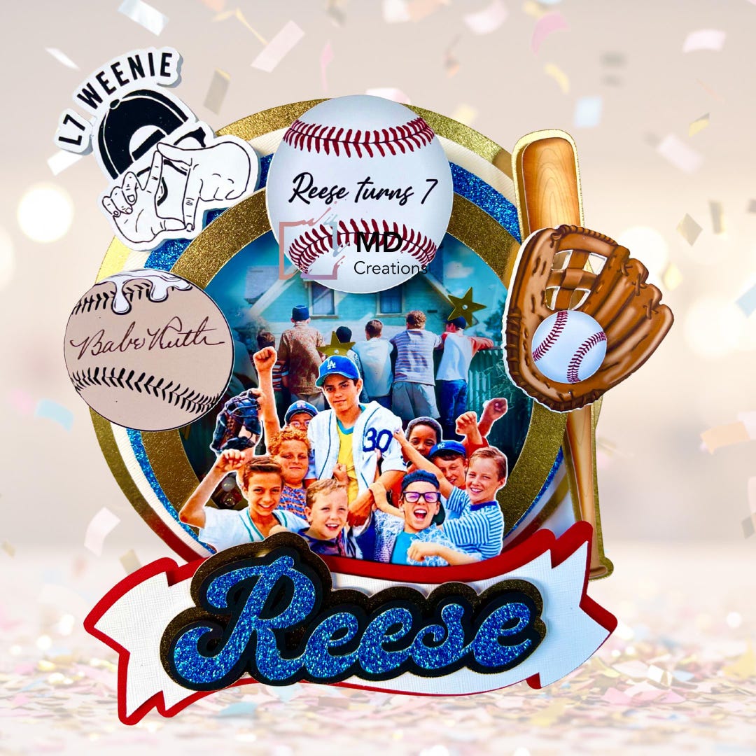 The Sandlot Cake Topper- the Sandlot Cake Supplies- Baseball Cake ...