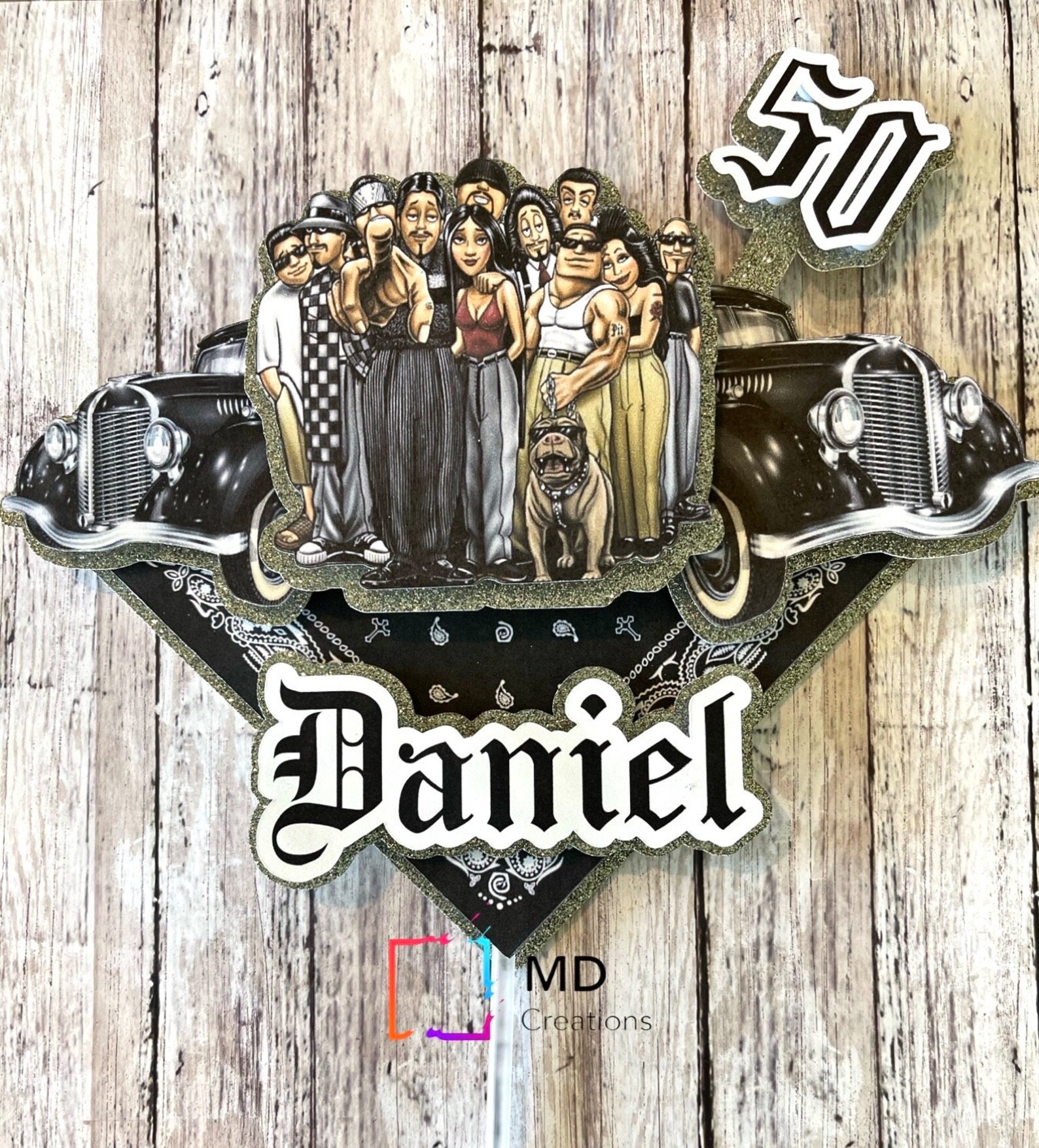 Homies Cake Topper Cholo Cake Topper Homies Party Supplies Homies Cake ...