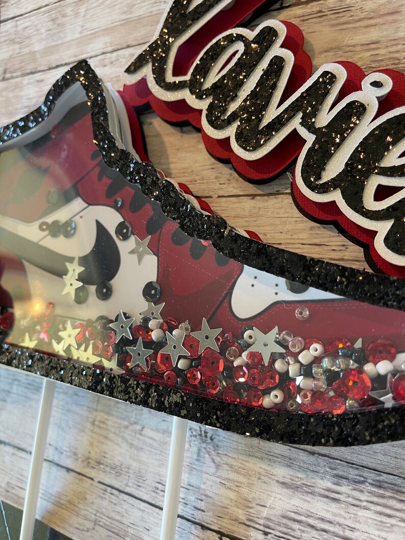 Nike Jordan Cake Topper shaker You Can Personalize With Name and Age of ...