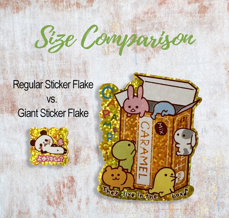 Giant Sticker Flakes - Etsy