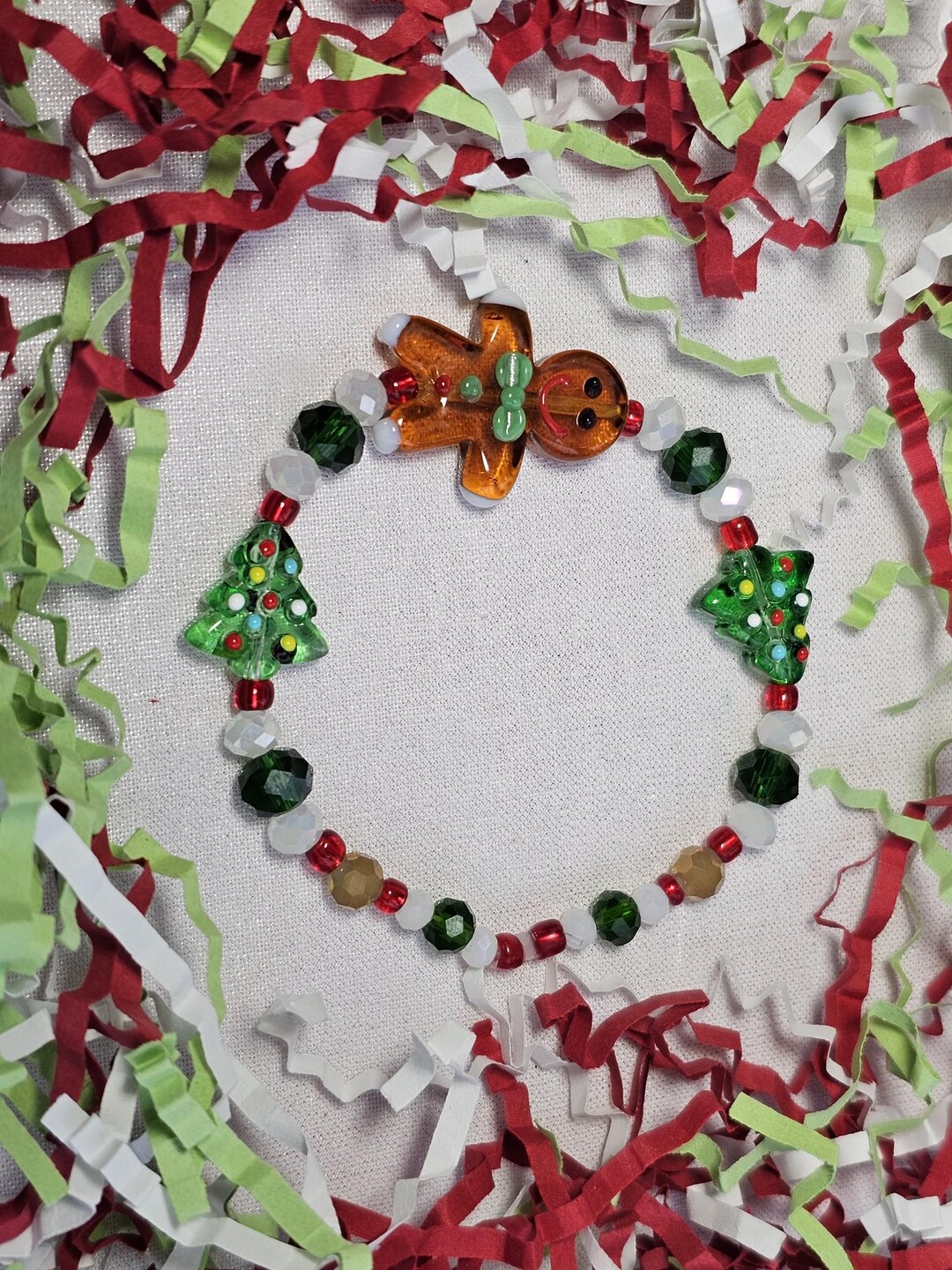 Gingerbread Friend Christmas Friendship Bracelet - Etsy