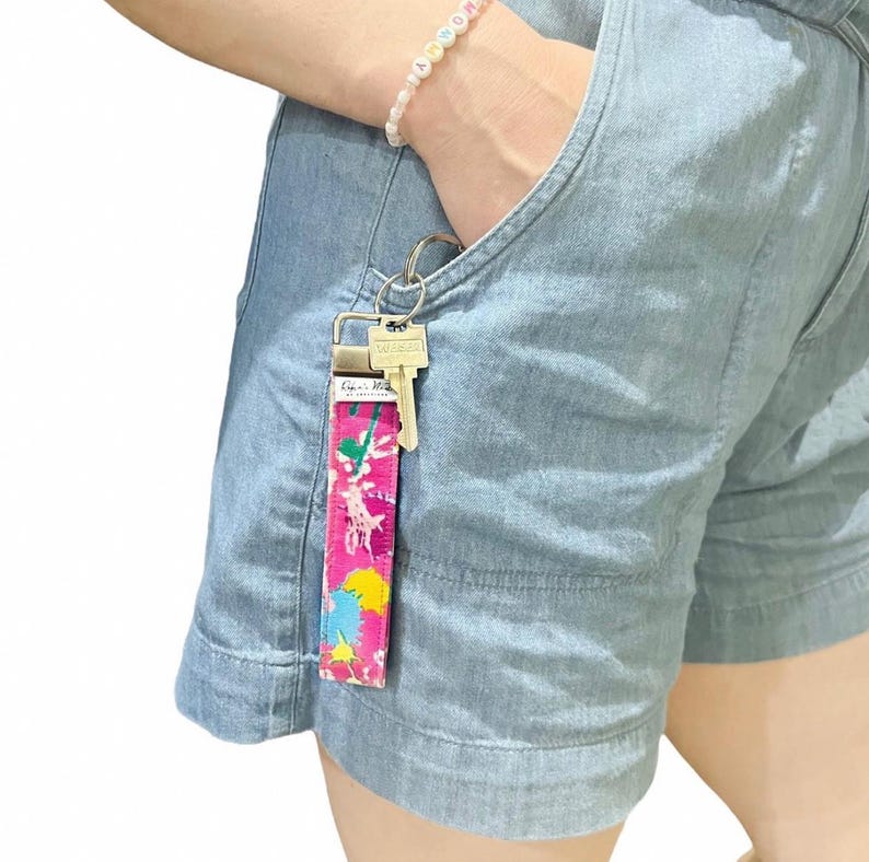 Make Heaven Crowded | Handmade Fabric Wrist Keychain Key Fob | Faith ...