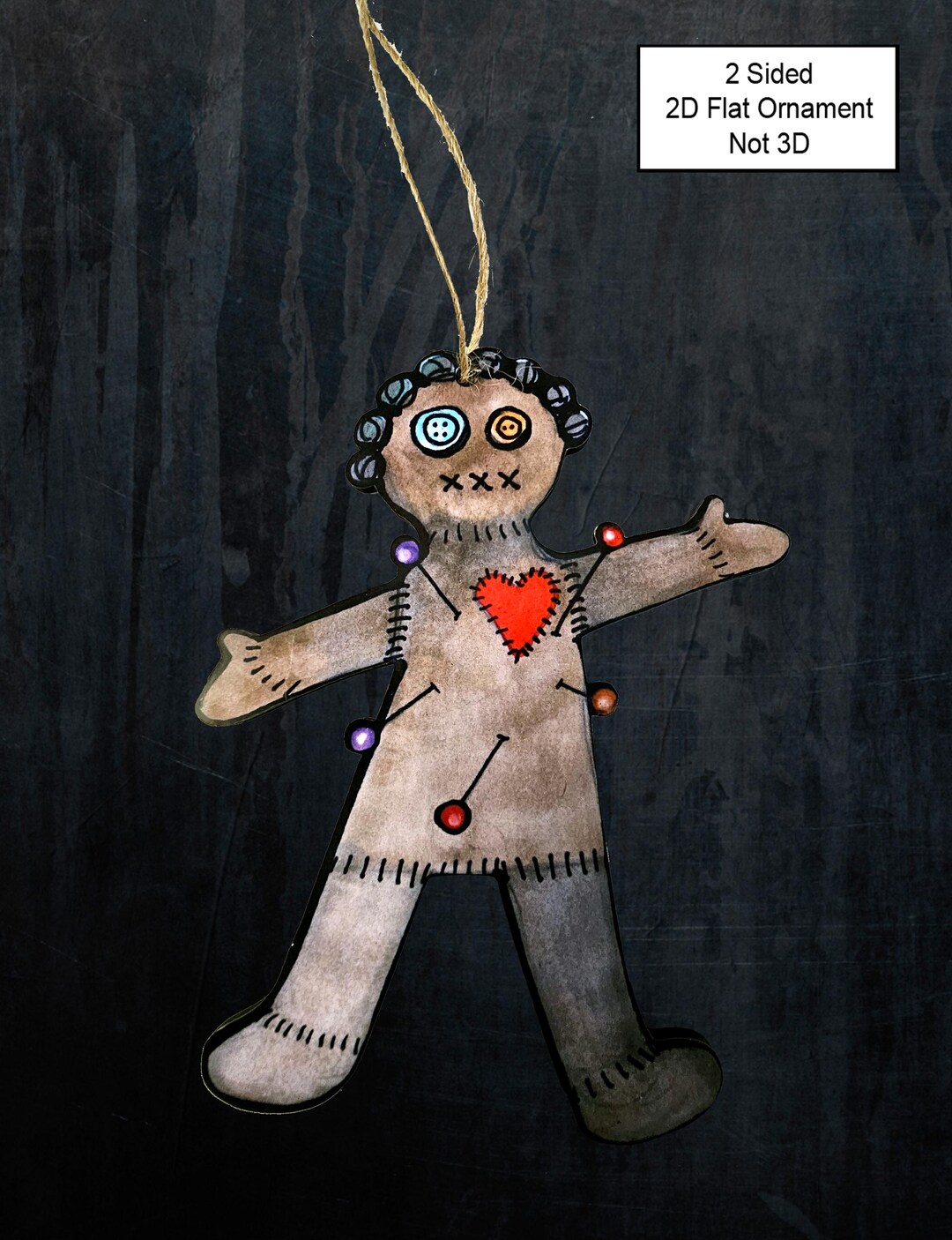 New Orleans Louisiana Voodoo Doll Ornament Made From Original Artwork ...