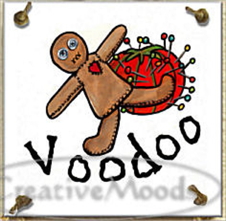 3 Tile Original Art Wall Decor New Orleans Voodoo Fleur De | Etsy