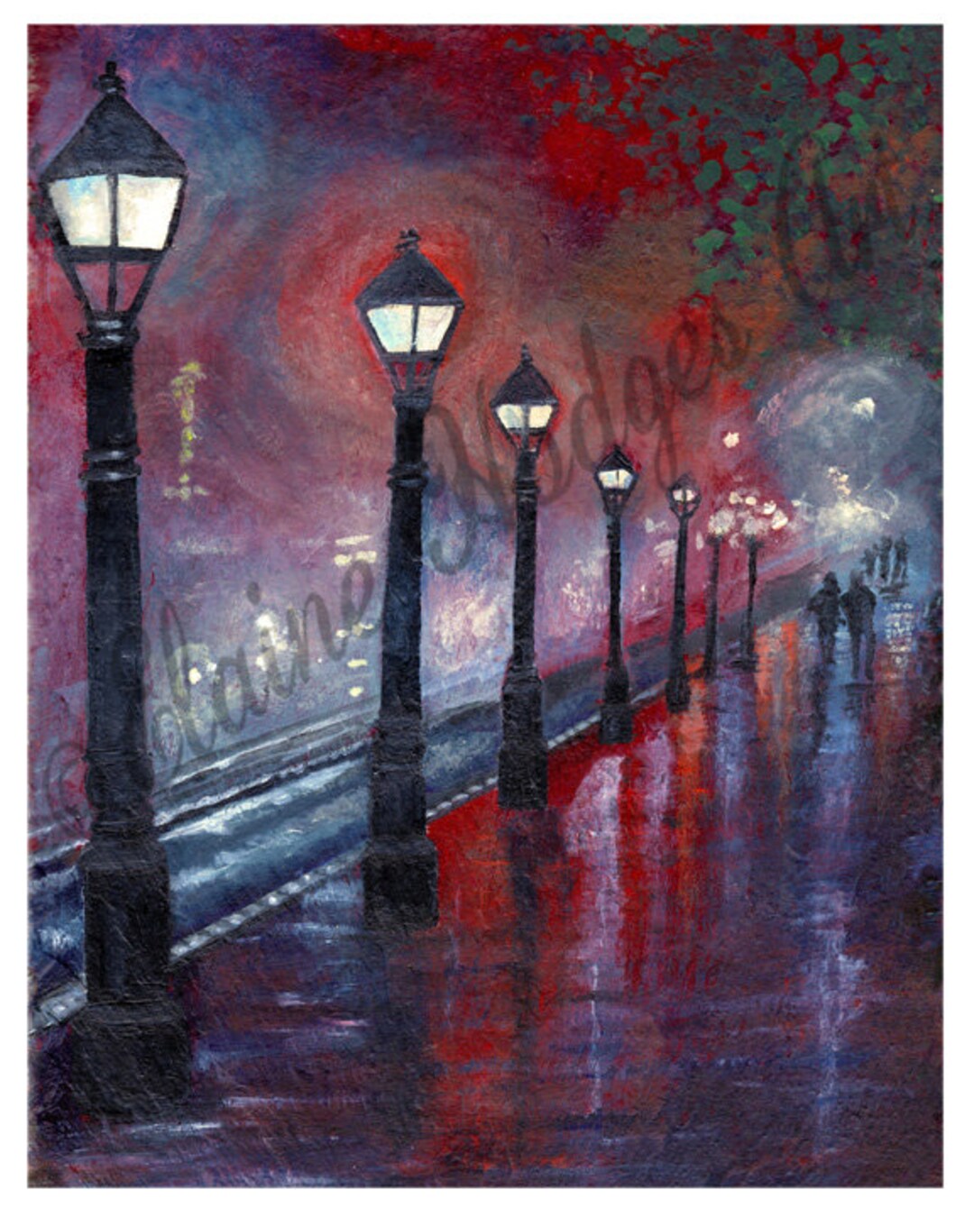 Humid Night Out Art Print From Original Artwork, New Orleans, Louisiana ...