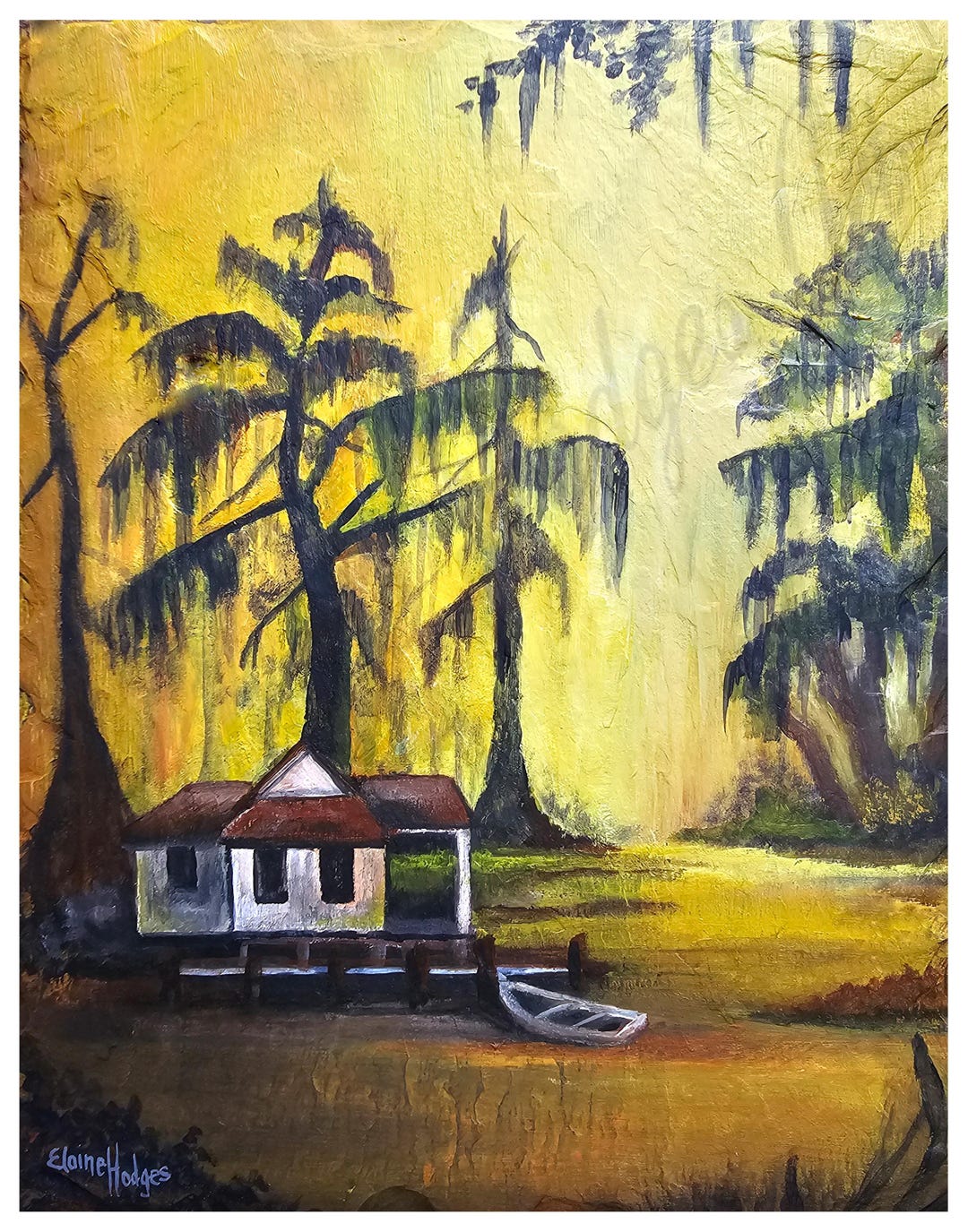 Yellow Bayou Print Made From Original Artwork, Various Sizes Available ...