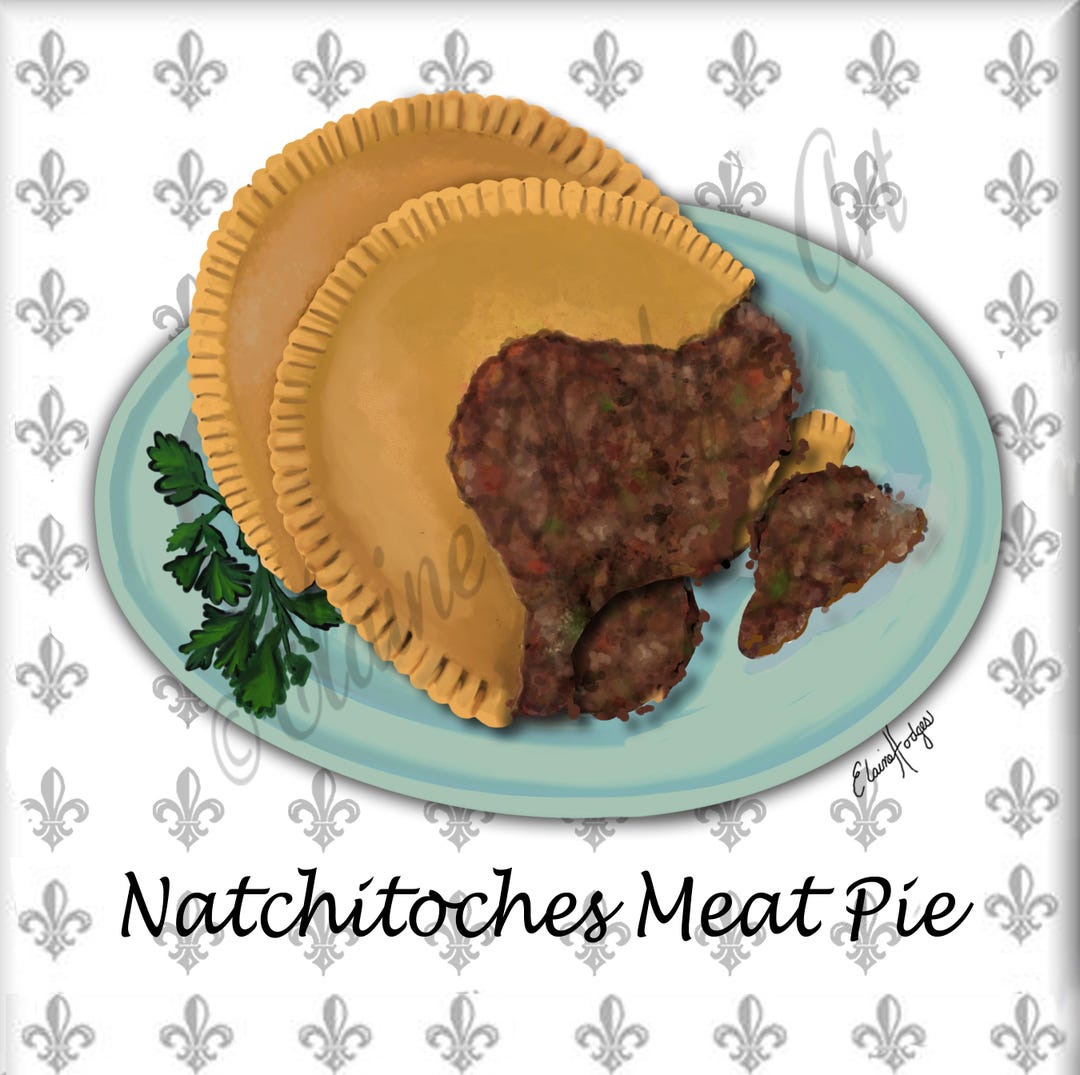 Louisiana Nachitoches Meat Pies Decorative Tile Made From Original Art ...