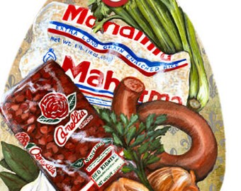 New Orleans Louisiana Red Beans and Rice Ornament Made From - Etsy