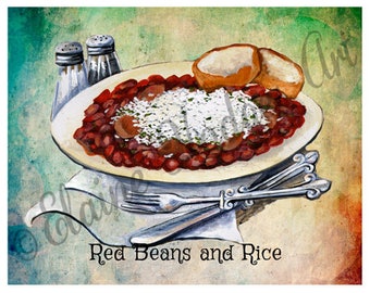 New Orleans Louisiana Red Beans and Rice Ornament Made From - Etsy
