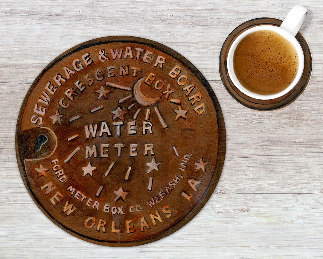 Round Hot Pad or Mouse Pad Made With Original Artwork, New Orleans ...