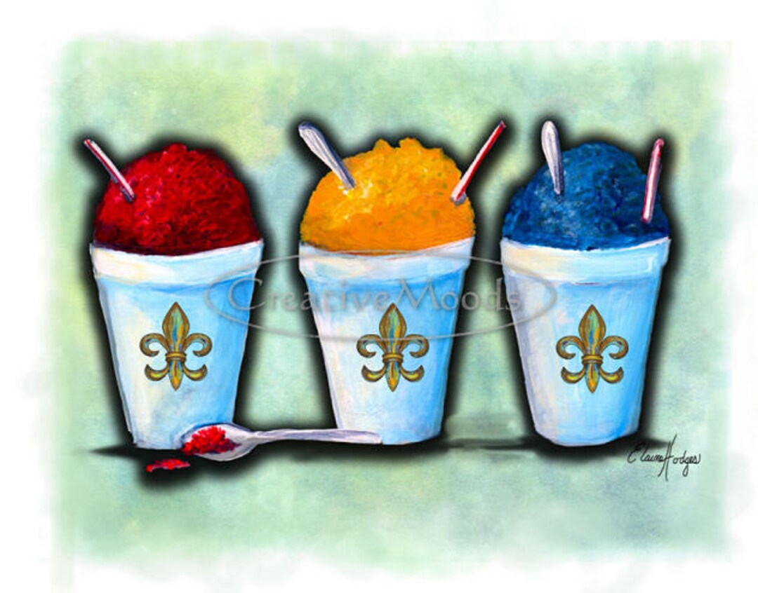 Snowball Snowcones Print From Original Art - Etsy