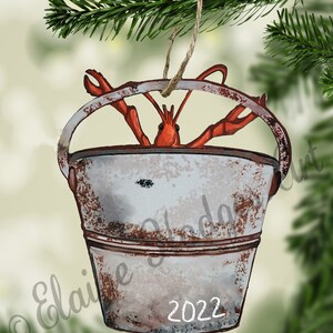 Crawfish in Bucket PERSONALIZED, Made From Original Art, Custom Laser ...