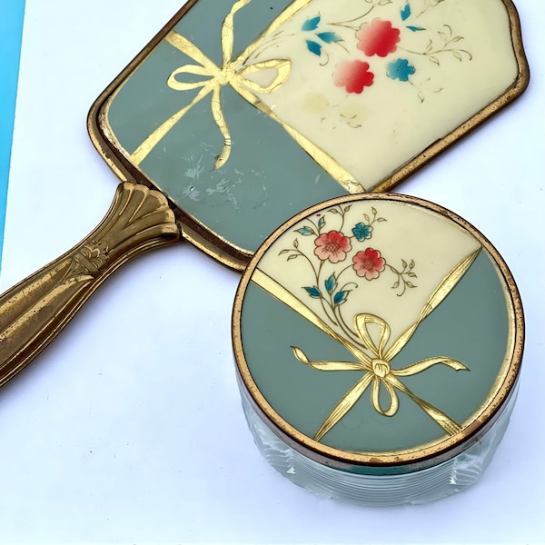 Powder Puff Jar - Etsy