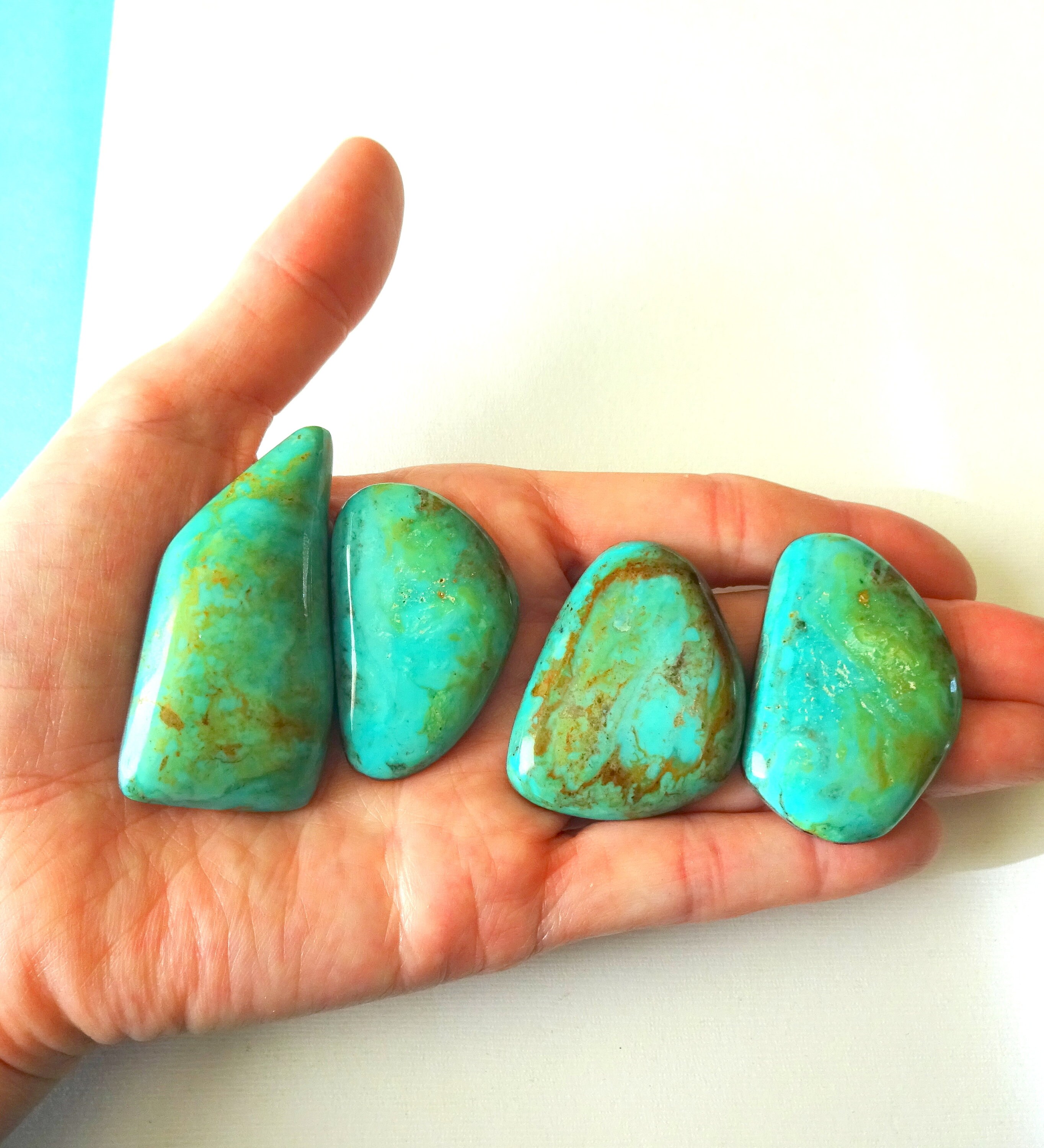 75 Carat Vintage Stabilized American Mined Turquoise Cabochon - Etsy