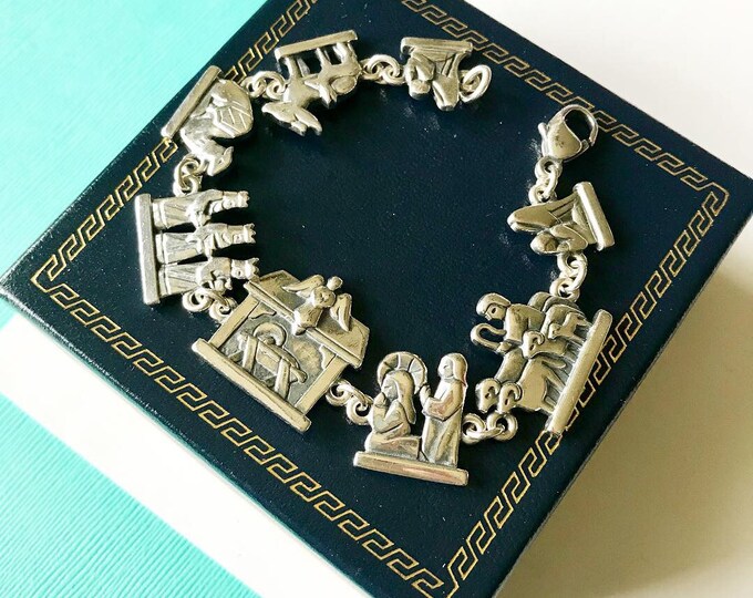 James Avery Sterling Silver Nativity Link Bracelet - Etsy