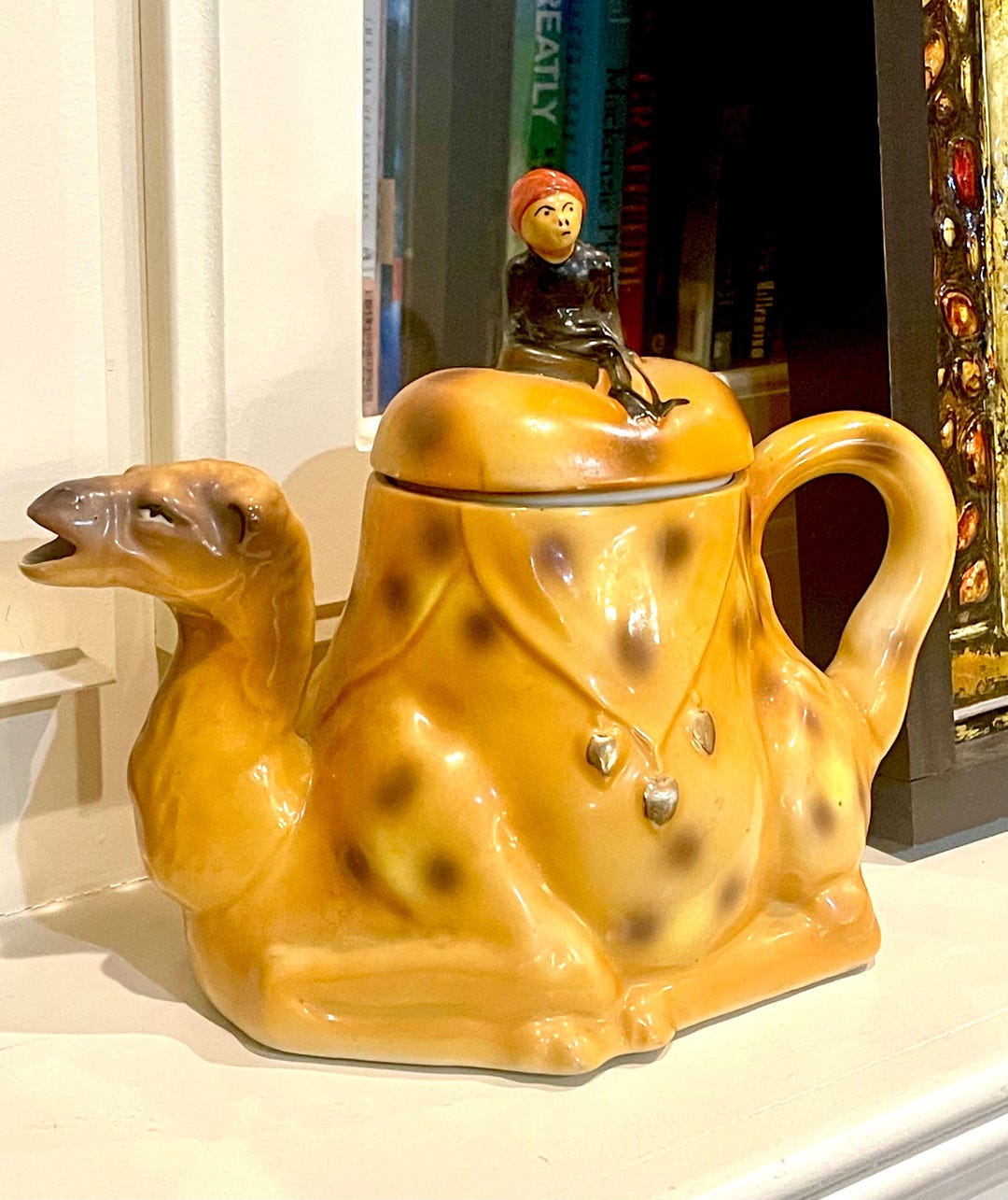 Antique Hand Painted Ceramic Camel Tea Pot - Etsy