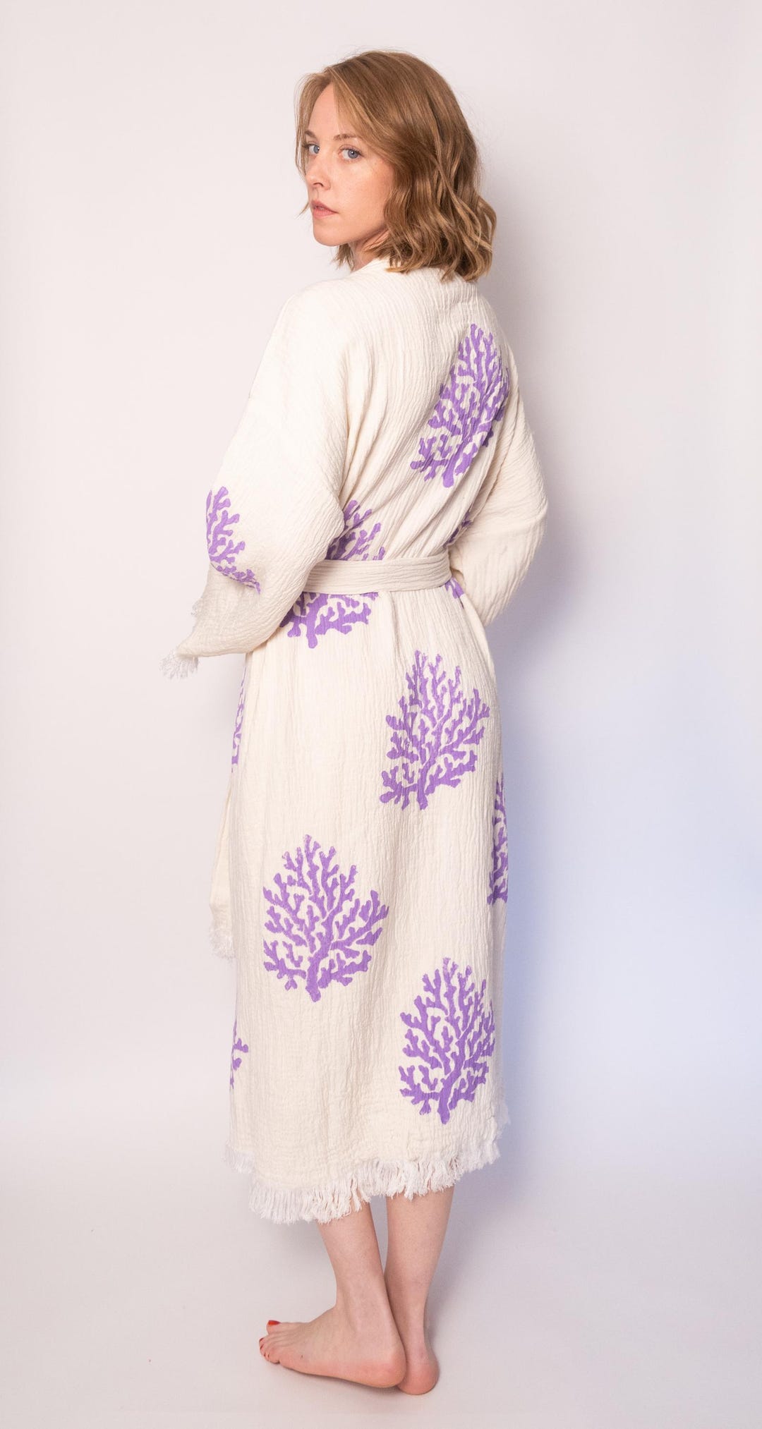 Handmade Organic Cotton Muslin Robe: Boho Beach Cover-up - Etsy