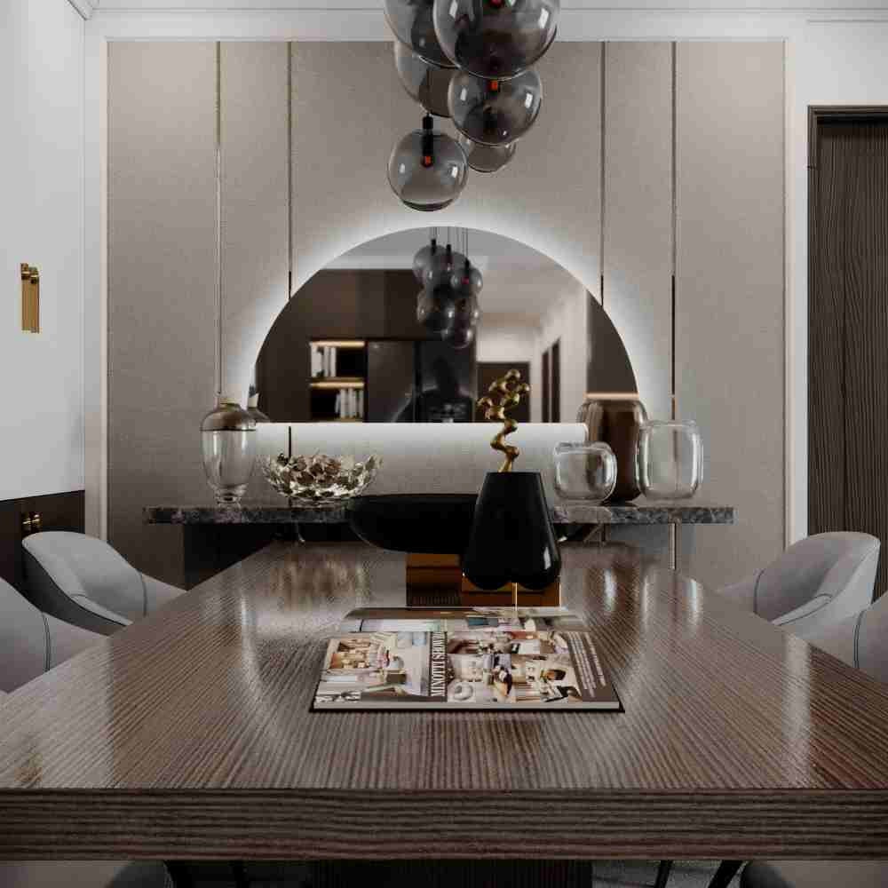 Half Round Led Illuminated Wall Mirror - Bathroom Half Moon Decor Led ...