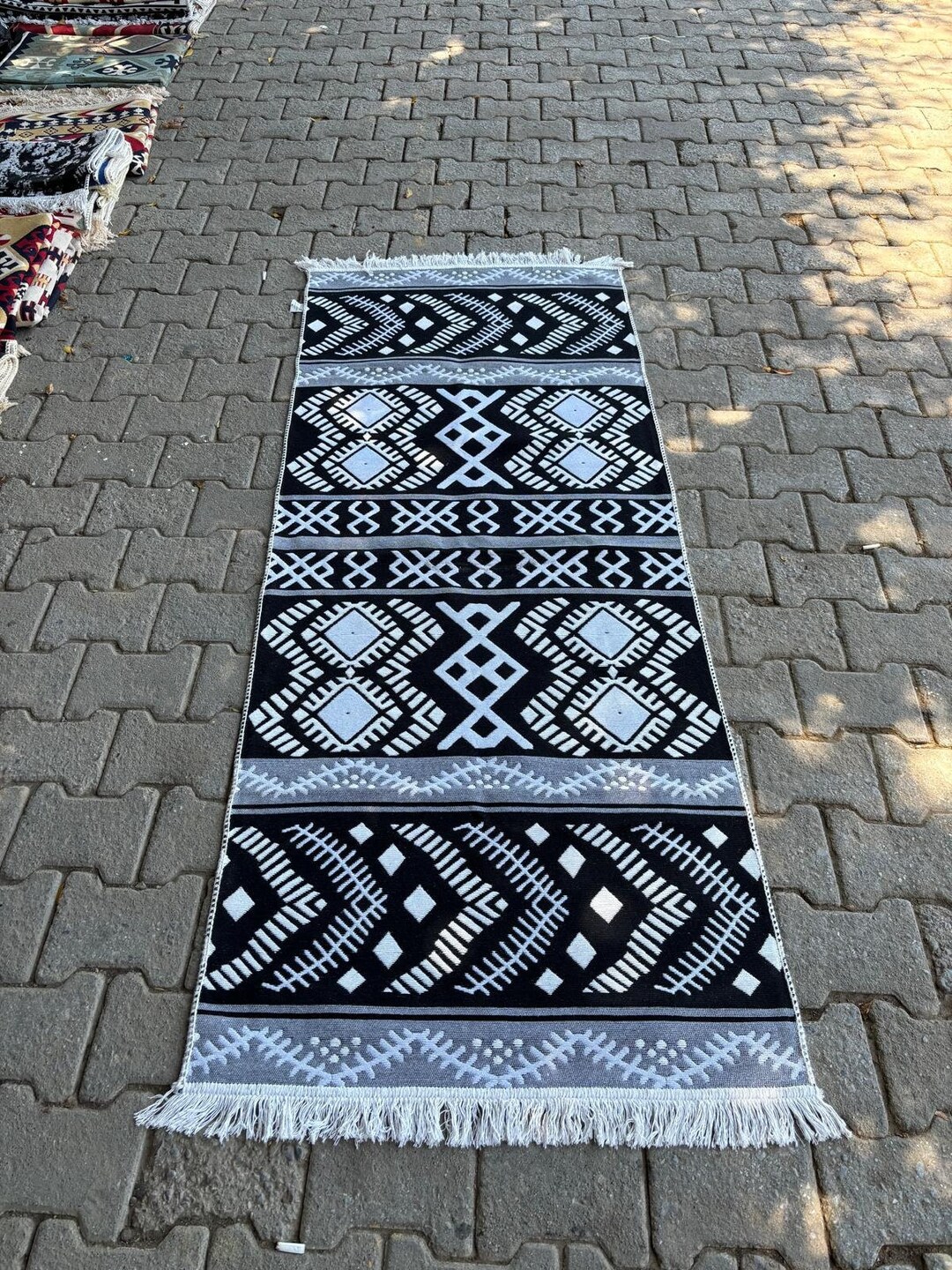 Modern Mayan - Neutral Tones, Vintage, Handwoven, Turkish Rug, Aztec ...