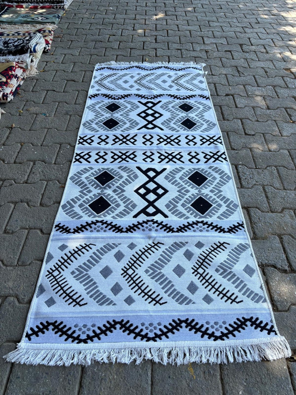 Modern Mayan - Neutral Tones, Vintage, Handwoven, Turkish Rug, Aztec ...