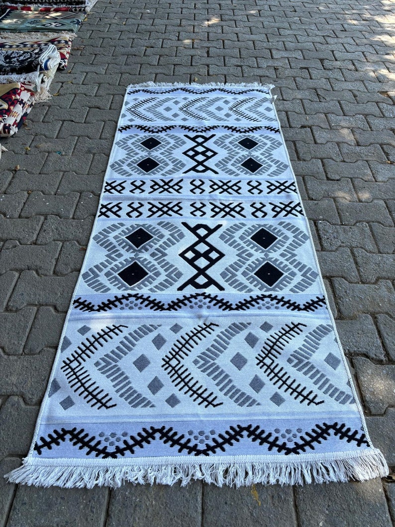 Modern Mayan - Neutral Tones, Vintage, Handwoven, Turkish Rug, Aztec ...