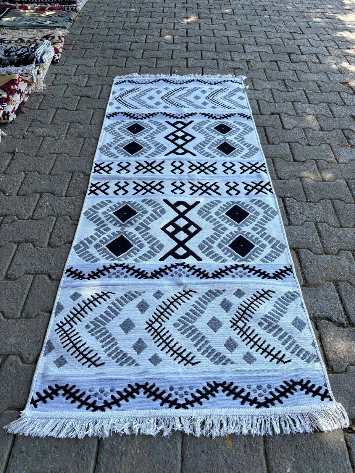 Modern Mayan - Neutral Tones, Vintage, Handwoven, Turkish Rug, Aztec ...