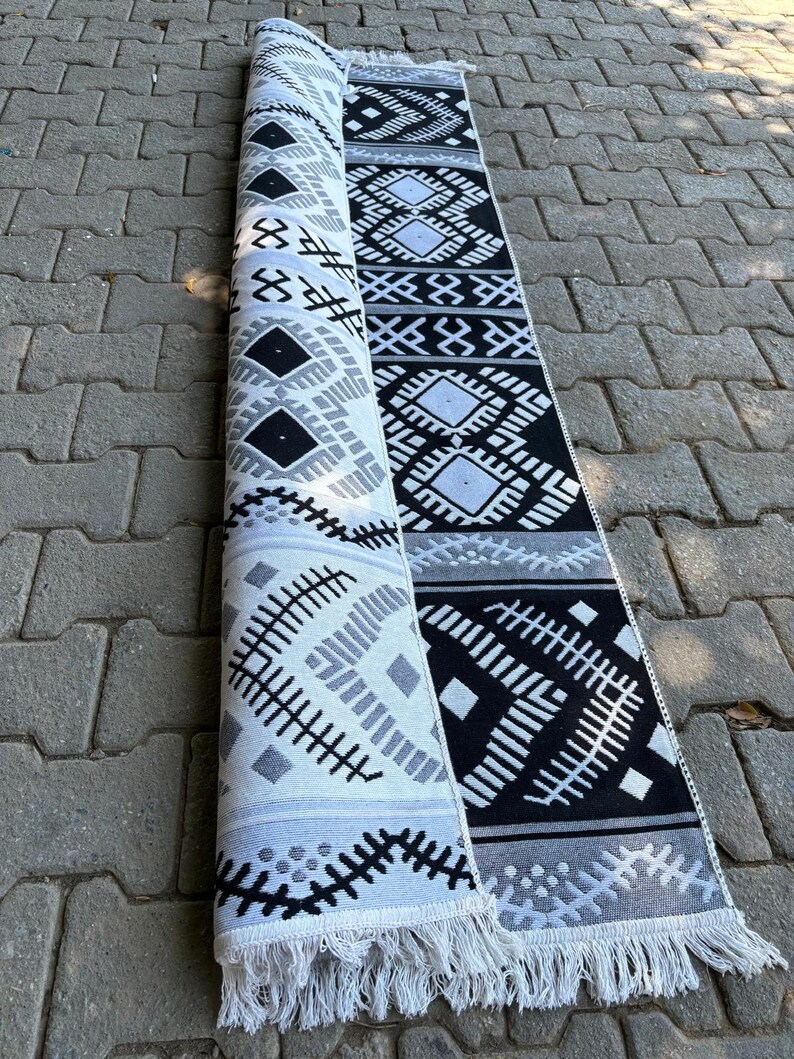 Modern Mayan - Neutral Tones, Vintage, Handwoven, Turkish Rug, Aztec ...