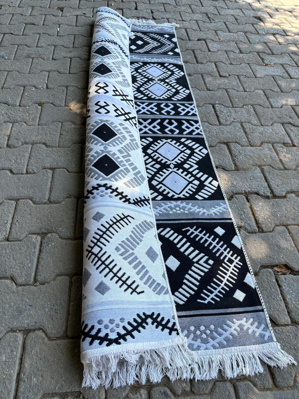 Modern Mayan - Neutral Tones, Vintage, Handwoven, Turkish Rug, Aztec ...