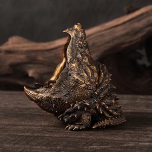 Realistic Alligator Snapping Turtle Statue, Snapping Turtle Bronze ...