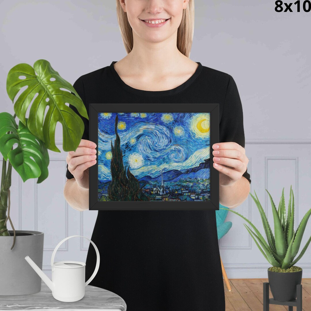 Vincent Van Gogh - the Starry Night Framed Print - Etsy