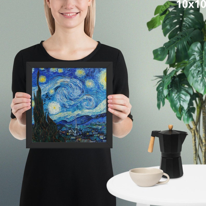 Vincent Van Gogh - the Starry Night Framed Print - Etsy