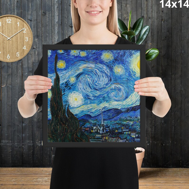 Vincent Van Gogh - the Starry Night Framed Print - Etsy