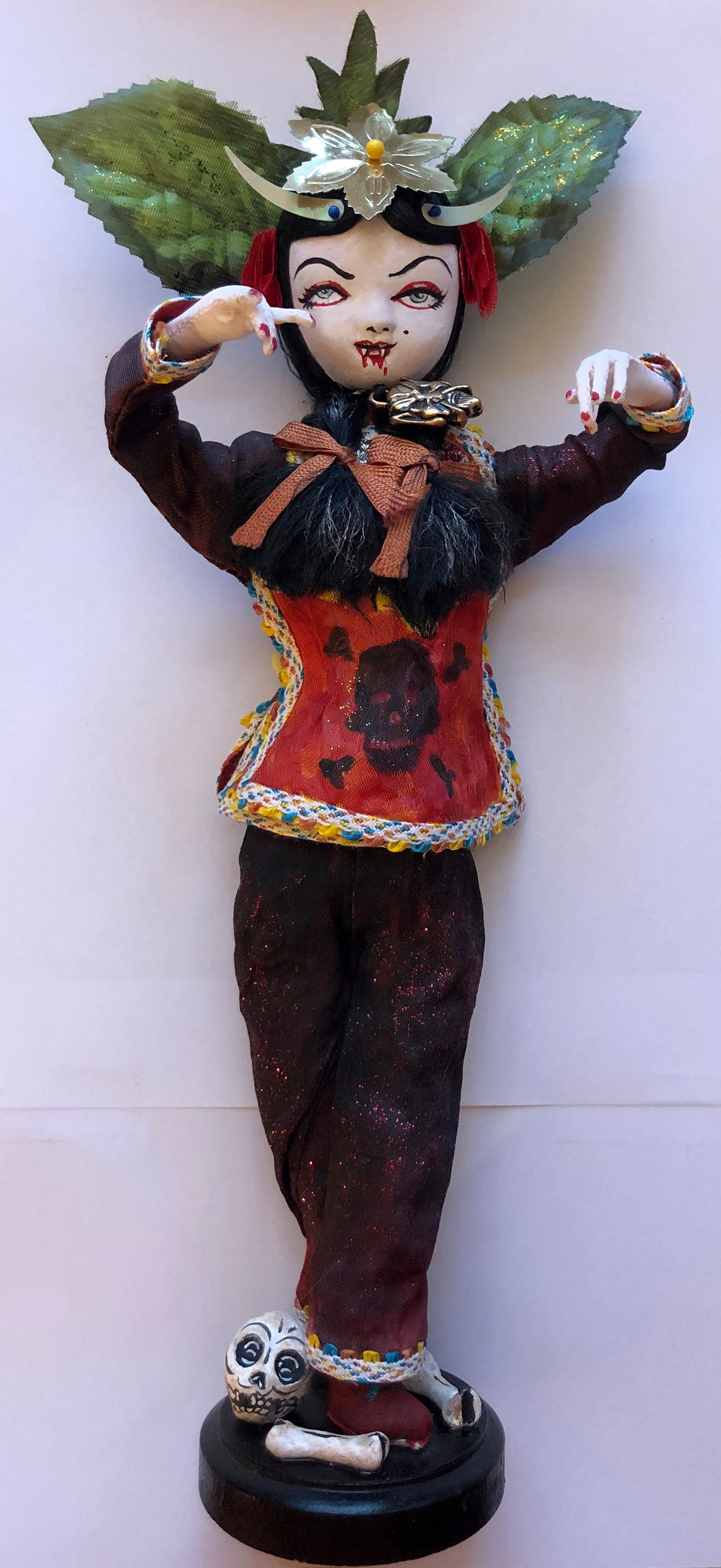 Creepy Goth Vampire Skull Princess Doll One of a Kind - Etsy