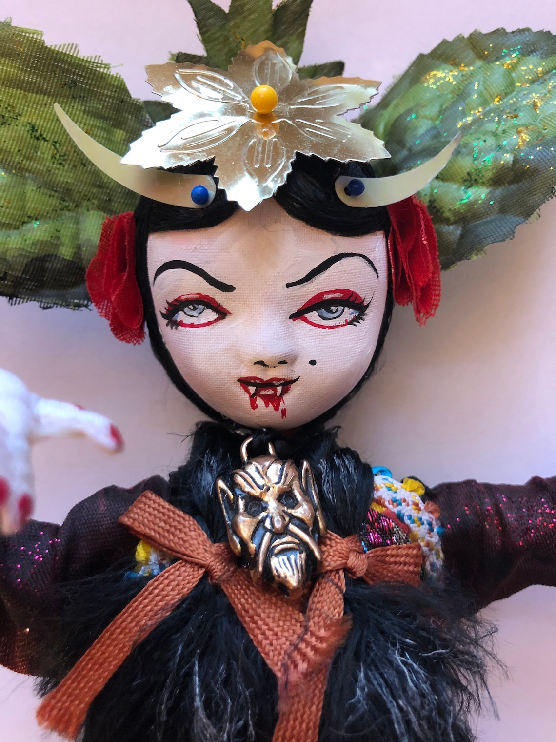 Creepy Goth Vampire Skull Princess Doll One of a Kind | Etsy