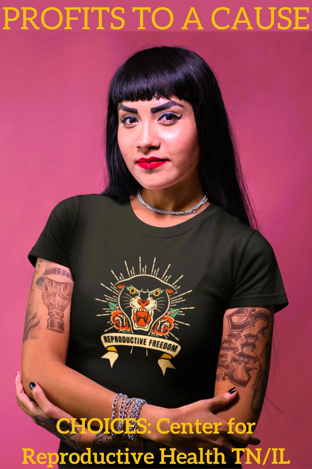 Reproductive Freedom Donation T-shirt - Gift for a Cause - Women's ...