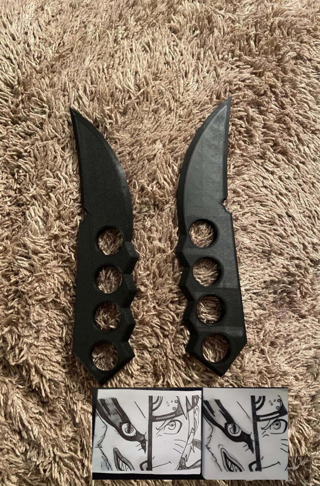 Random Anime Tattoo & Asuma Chakra Blade - Etsy