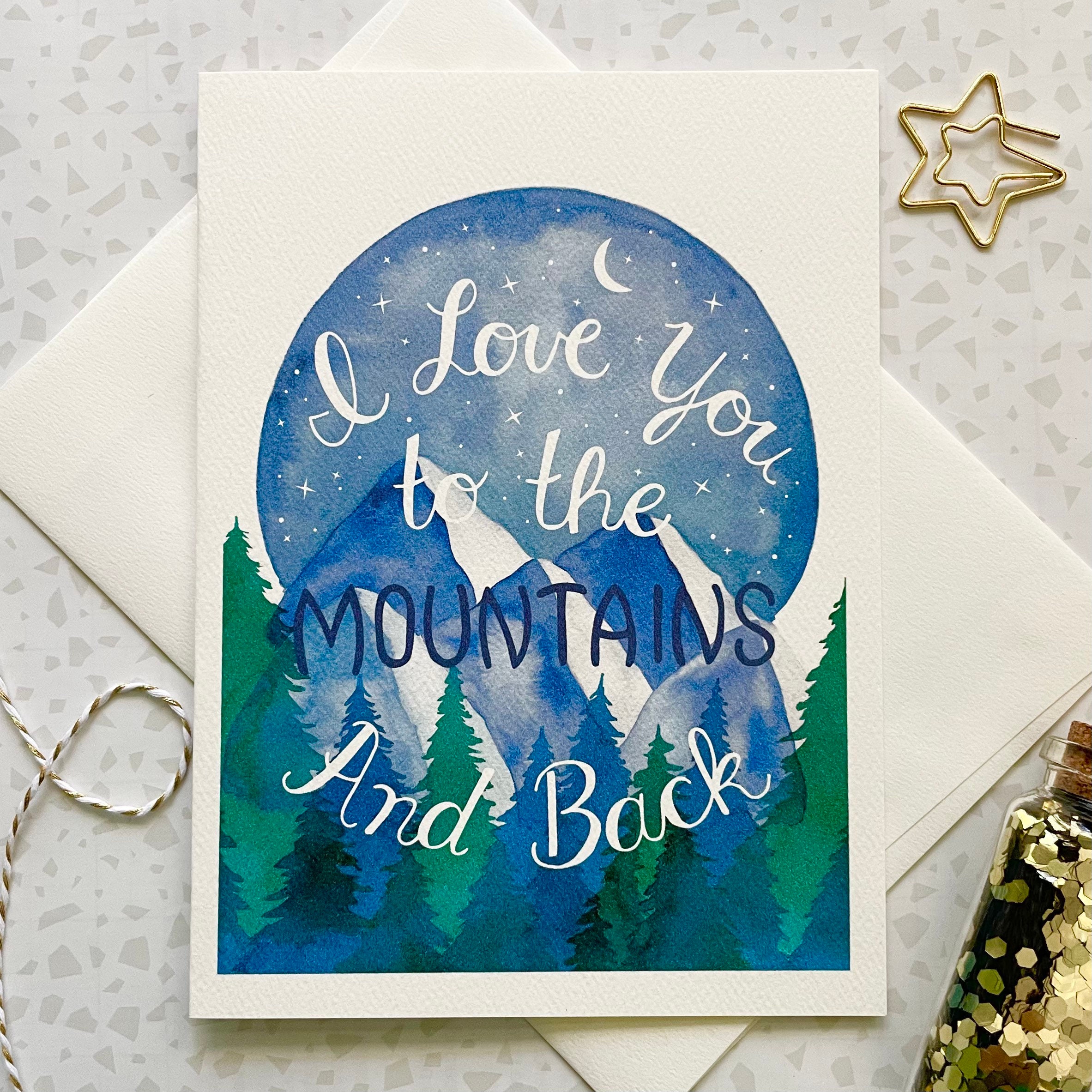 Mountain Love Greeting Card — Amy Richards Illustration