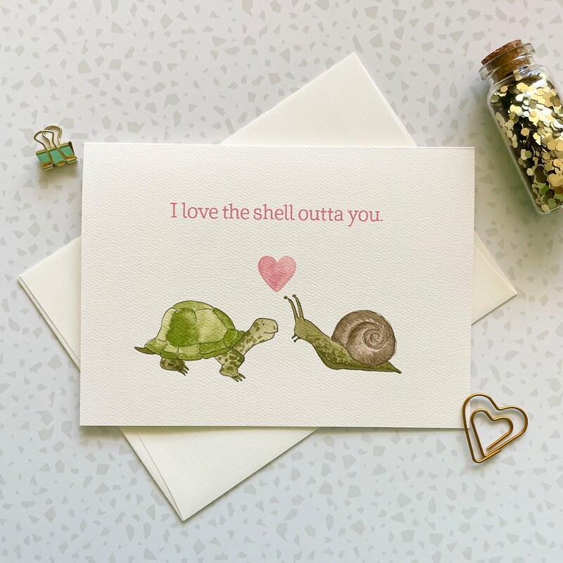 Turtle Valentine Cards - Etsy