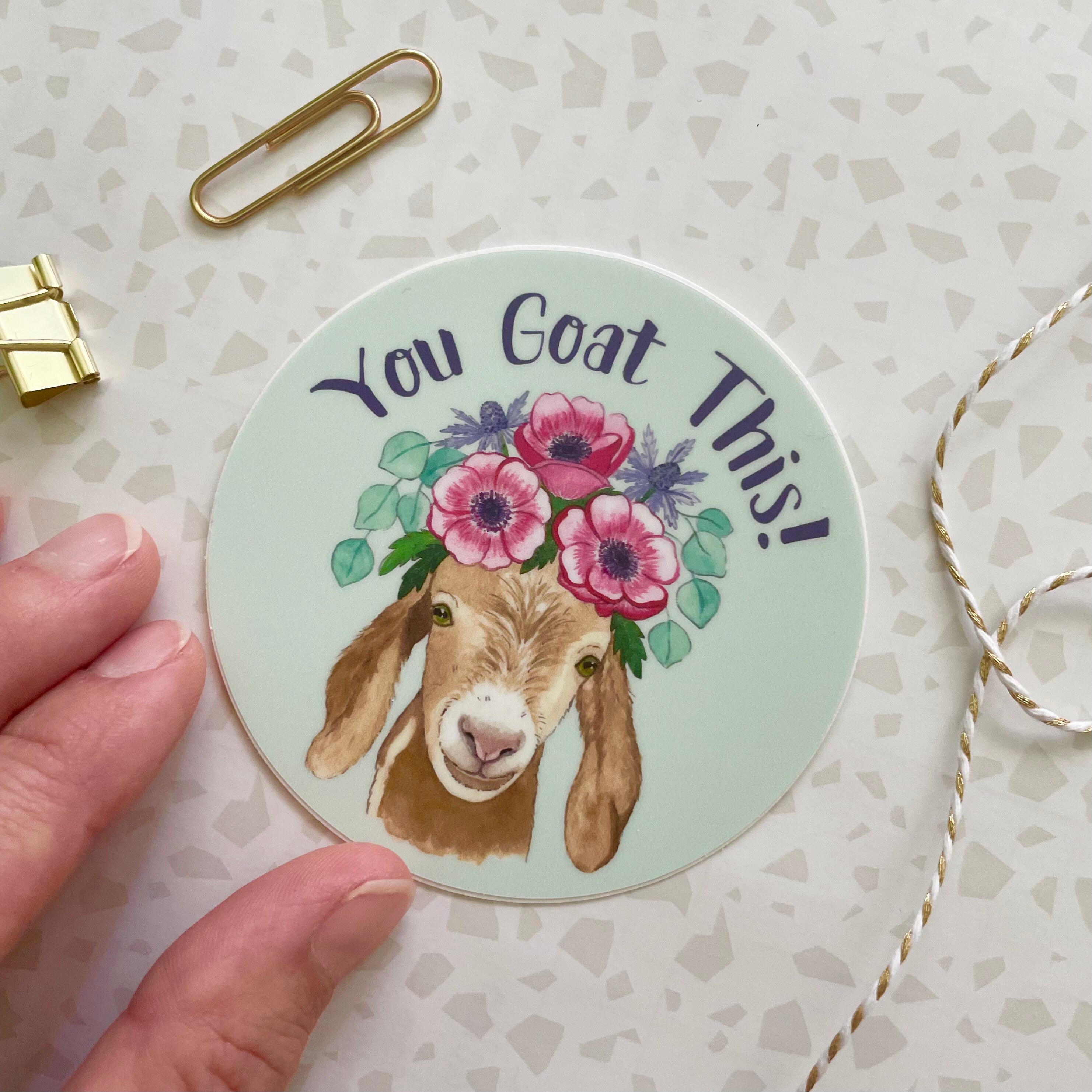 Goat Vinyl Sticker — Amy Richards Illustration